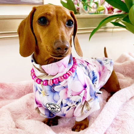 Luxe-Purple Floral Skivvy – Forever Frankie